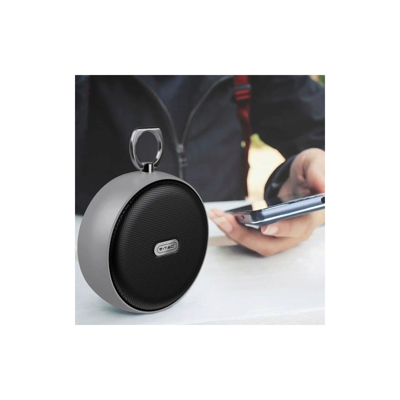 Mini-Boxa portabila Grey 4 W, Bluetooth, Wireless - eMAG.ro