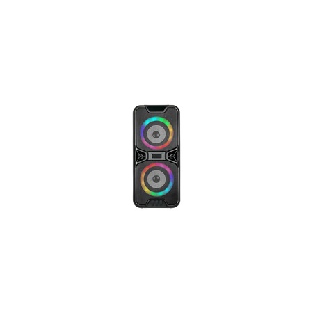 Boxa portabila iluminata led, 20 W, USB, FM, 185.3x177x410.5mm - eMAG.ro