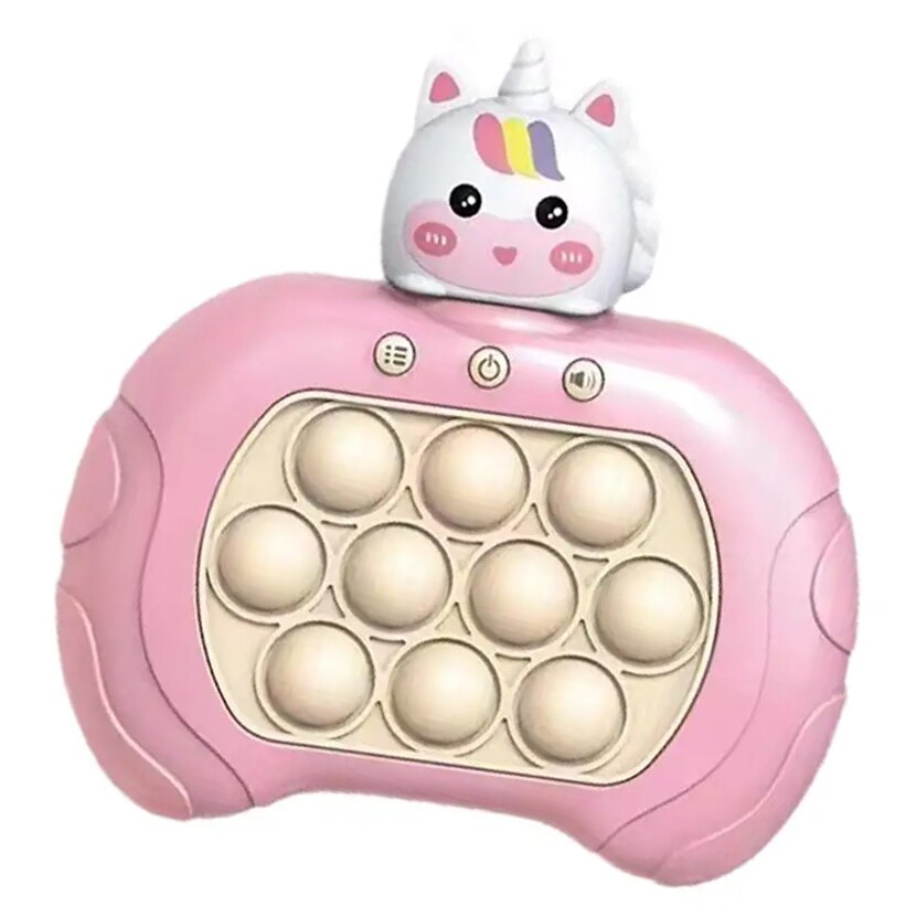 Joc interactiv Pop-It Consola, antistres, cu sunete si lumini ...