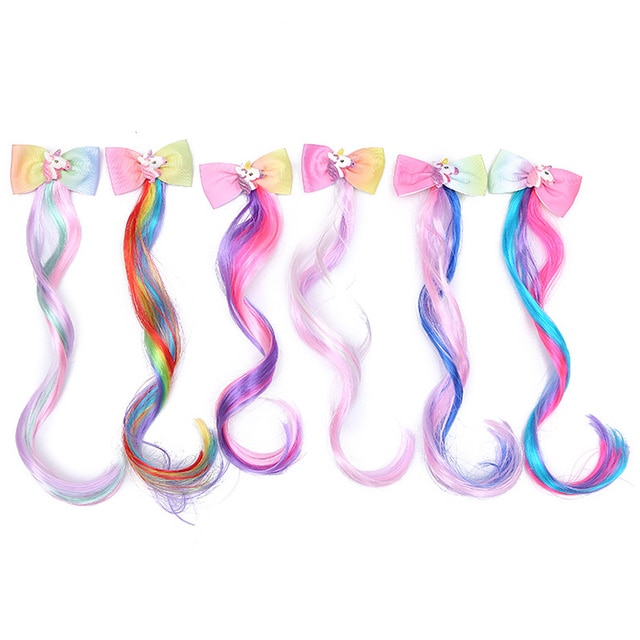 Set 6 extensii de par, Notekisskai, Cu clama, Multicolor - eMAG.ro