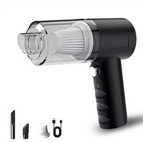 Aspirator auto mini cu led Xentech Light 2 in 1 fara fir - eMAG.ro
