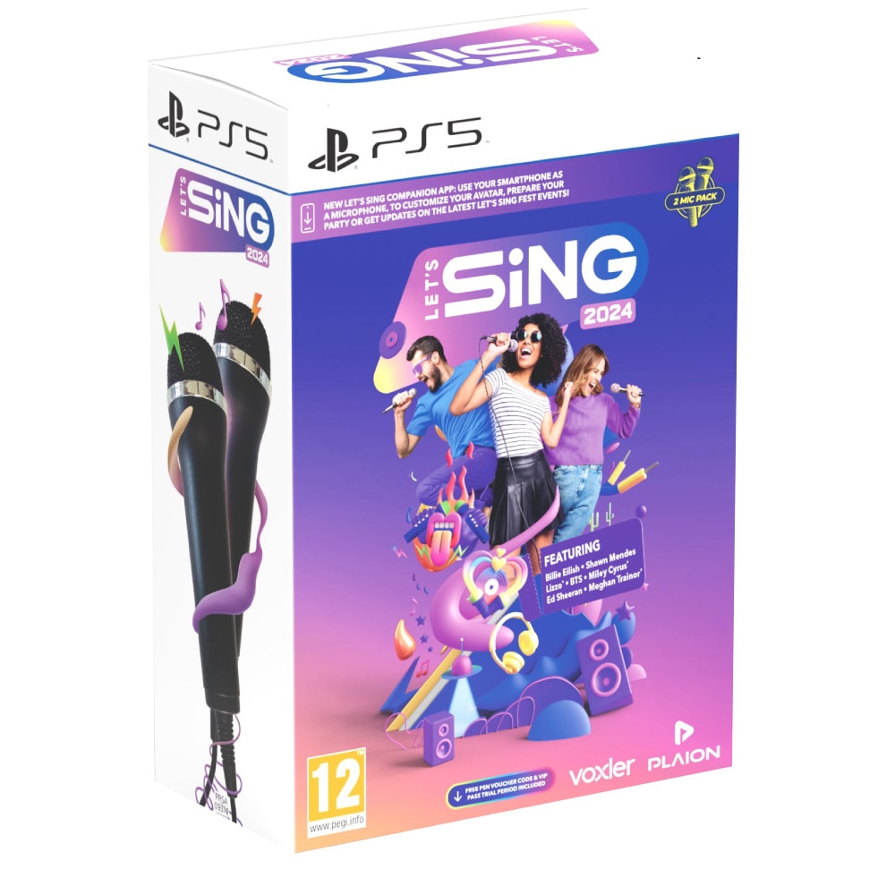 Joc Let's Sing 2024 +2 Mic Pentru Playstation 5 - eMAG.ro