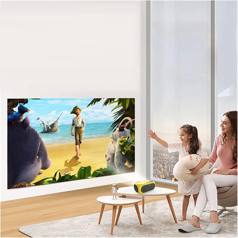 Mini Video Proiector SIKS, Super HD 1080P, Portabil, LED, Full Color ...