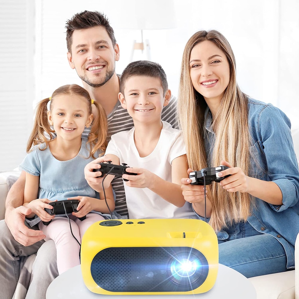 Mini Video Proiector SIKS, Super HD 1080P, Portabil, LED, Full Color ...