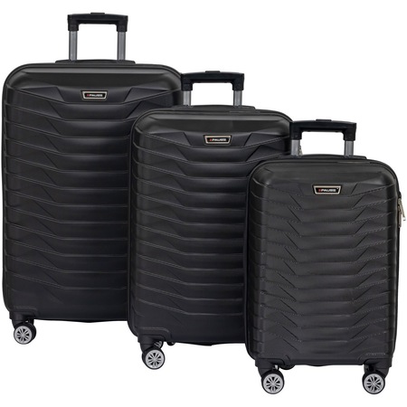 Set trolere Pause, Negru, 75 x 50 x 35 & 60 x 40 x 30 & 55 x 35 x 26 ...