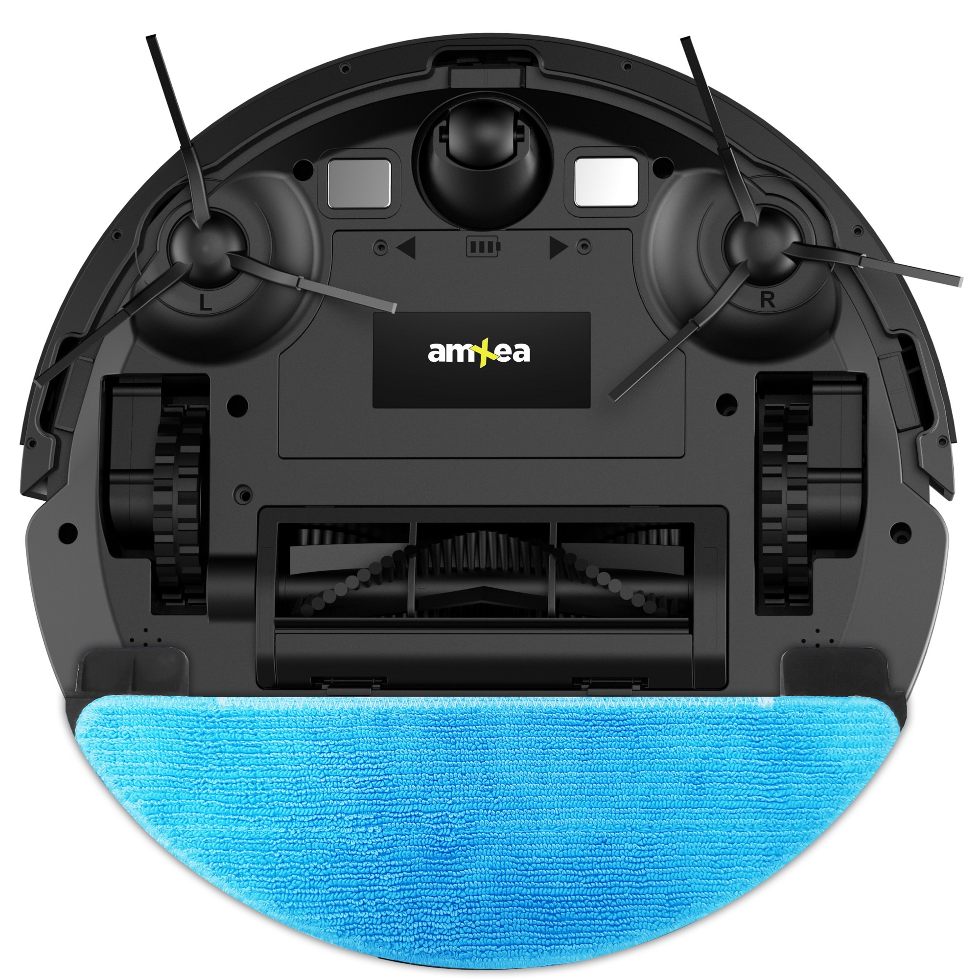 Aspirator robot amXea G1RM Negru-Gri, colector de praf automat extern 2 ...