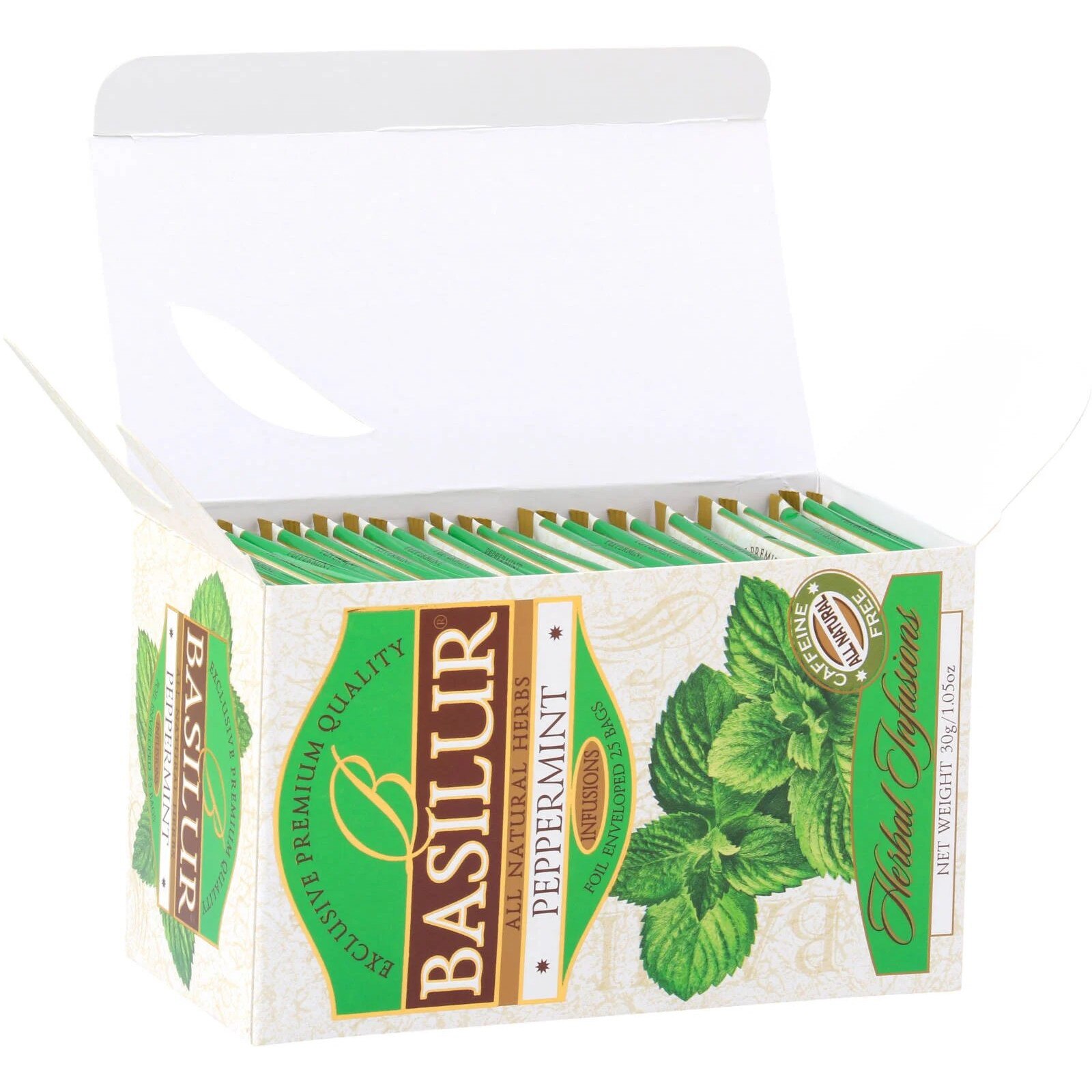 Ceai de menta, Basilur, Herbal Infusion, 25 plicuri, 30 g - eMAG.ro