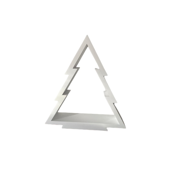 Bradut decorativ de Craciun, 40 x 36 x 10 cm, Alb - eMAG.ro