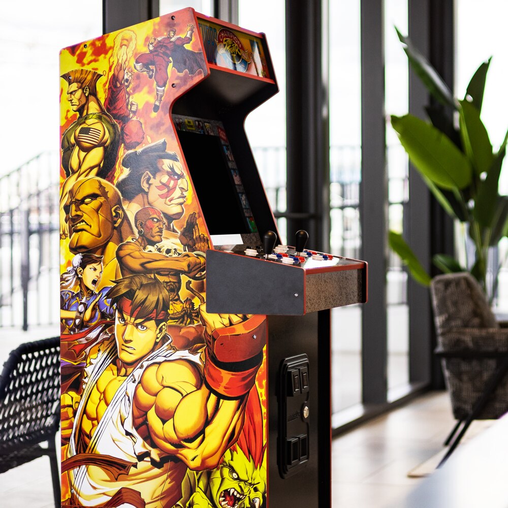 Consola verticala retro 14 jocuri ARCADE1UP, Capcom Legacy Yoga Flame ...