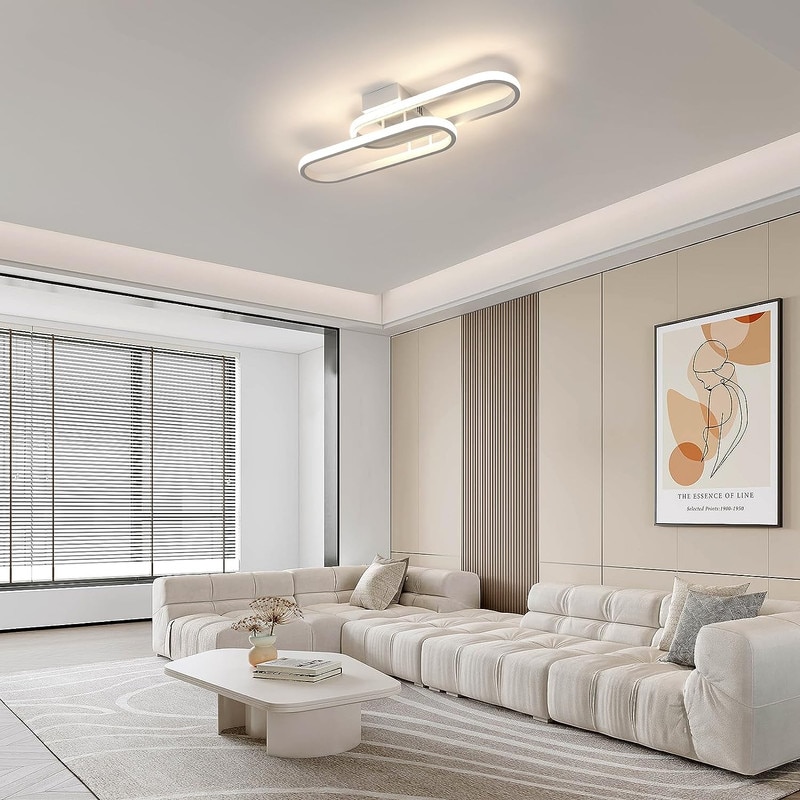 LED таванна лампа, модерна акрилна висулка, 50x17x8cm, 3000k-6500k ...