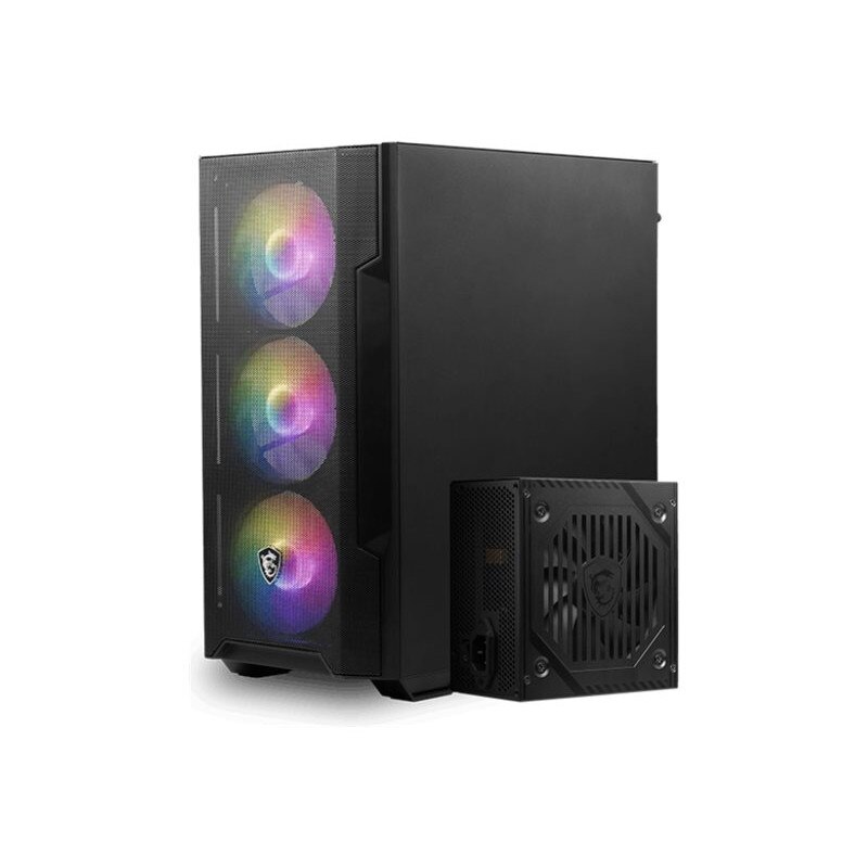 MSI MAG FORGE M100A tok, 600 W MAG 600DN tápegységgel, 1xUSB 3.0 2xUSB ...