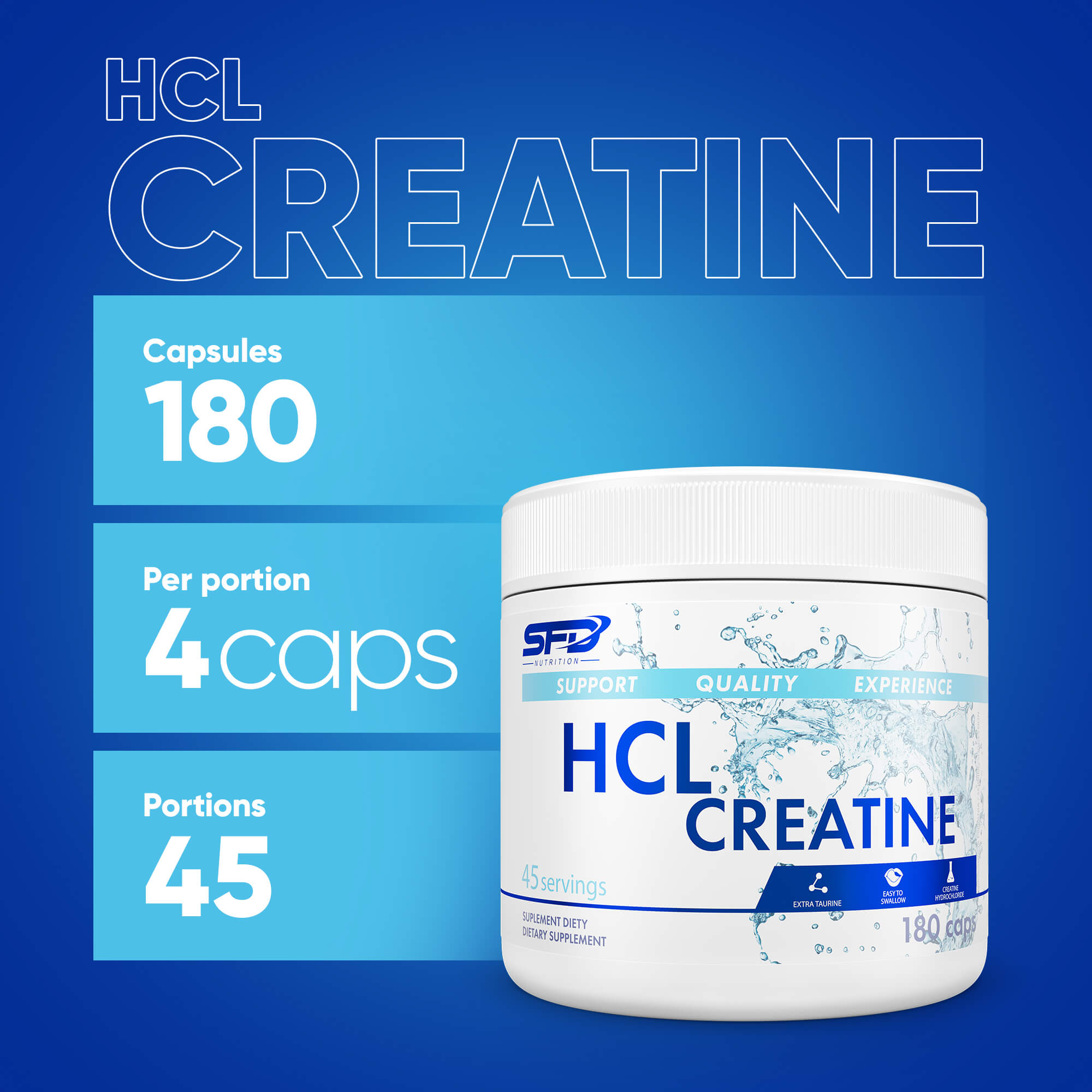 SFD Creatine HCL 180 CAPSULE - eMAG.ro