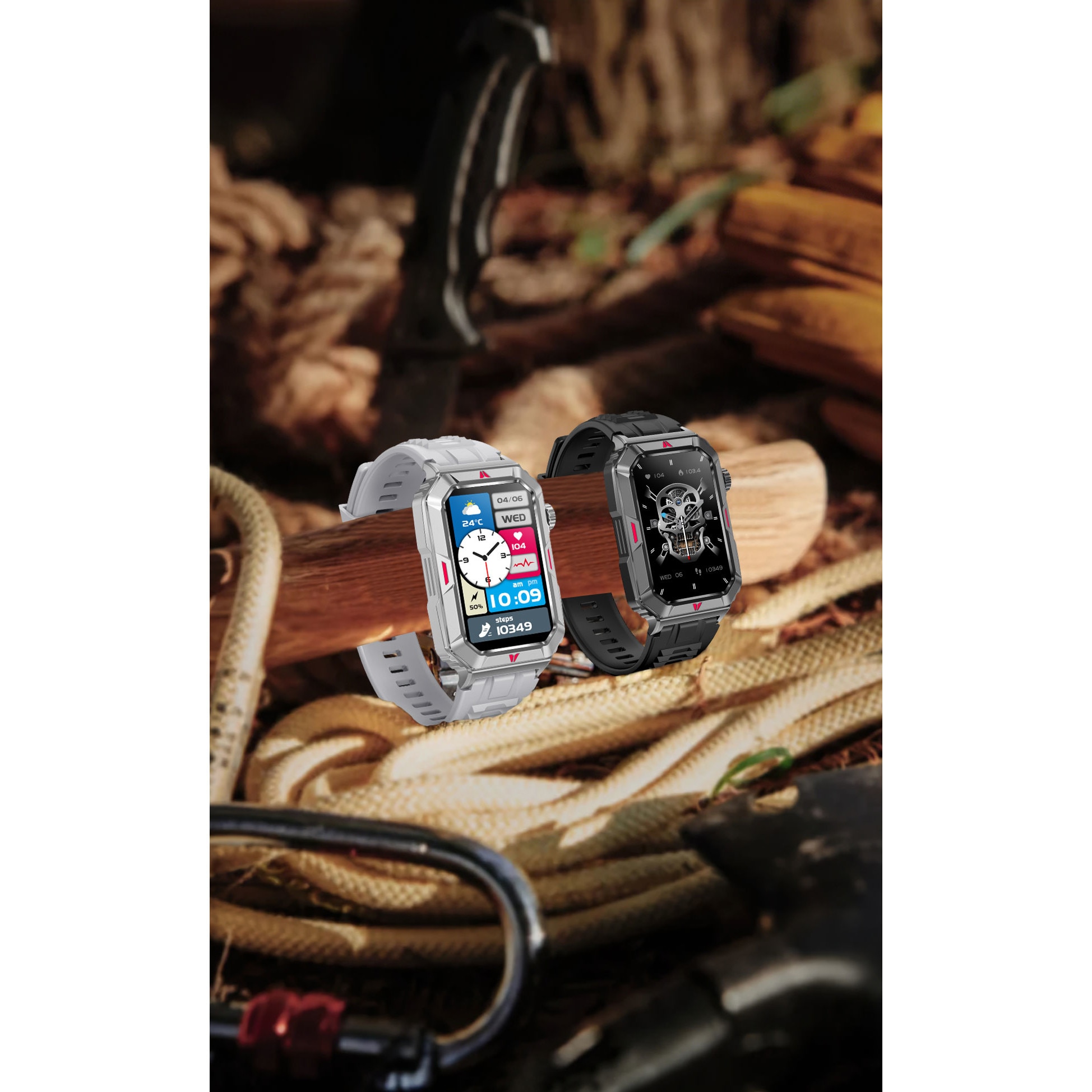 Ceas SmartWatch Dinamic Evolution idealSTORE, Ecran LCD color 1, 57 ...