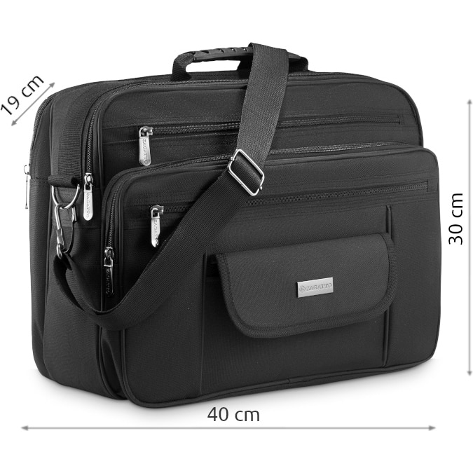 Geanta barbati, Zagatto®, Negru, Messenger, Casual, Business, de Umar ...
