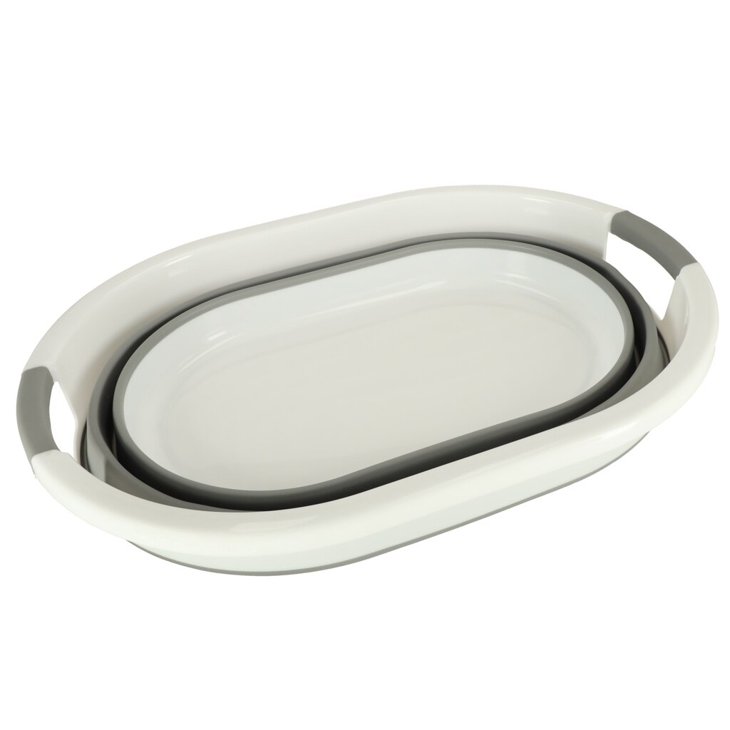 Lighean pliabil pentru rufe din silicon, cu manere, 25 L, 54x39x24 cm ...