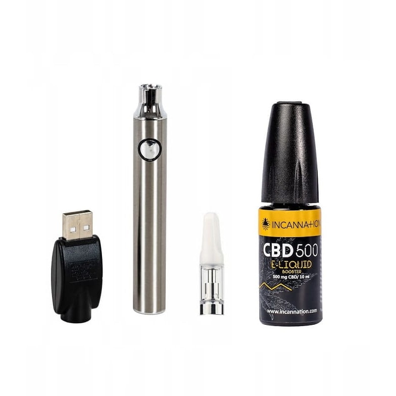 Set de Vape Pen si E-liquid, Real Cannabis, 10 ml, Multicolor - eMAG.ro