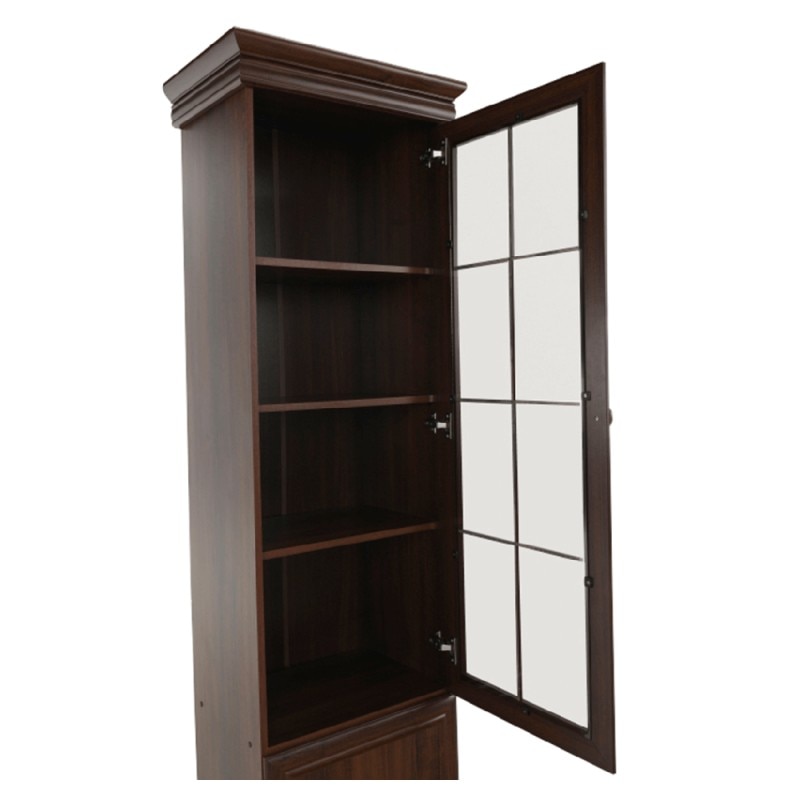 Vitrina living VMW1, 2 usi, 4 polite, Nuc, 58 x 40 x 193 cm - eMAG.ro