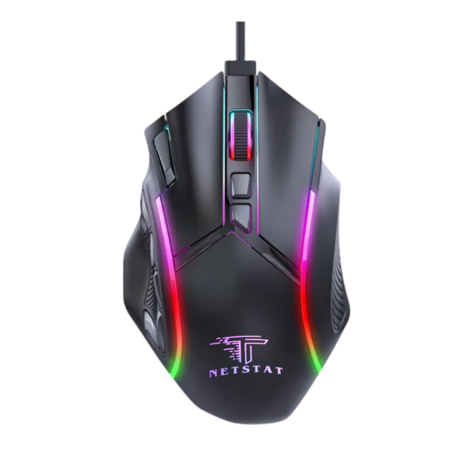 Mouse Profesional RGBZ, pentru Gaming & Office NETSTAT®, 1000-12k Dpi 6 ...