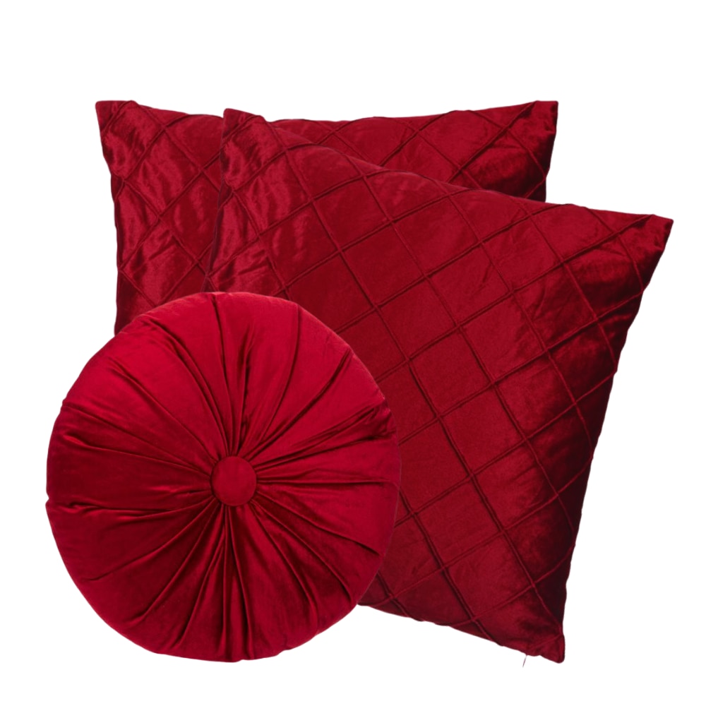 Set 3 Perne Decorative Berryshop® Royal Red Velvet - eMAG.ro