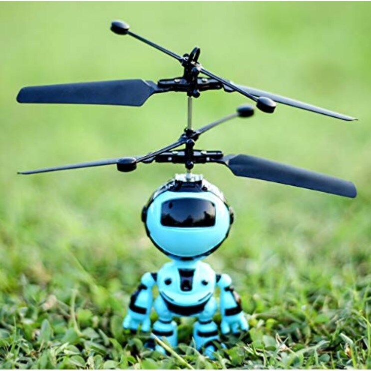 Robot zburator, control cu palma prin senzor infrarosu, inaltime 14 cm ...