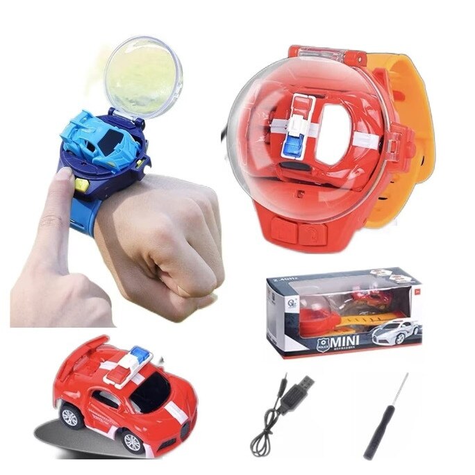 Jucarie cu ceas auto detasabil, cu telecomanda, scara 1:64, 2.4 GHz ...
