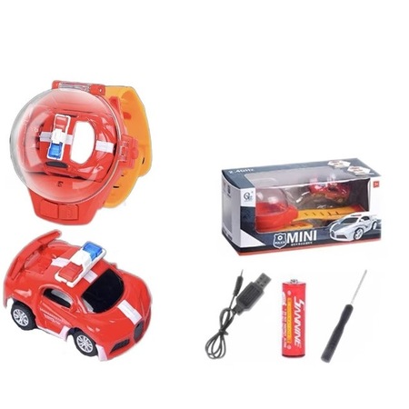 Jucarie cu ceas auto detasabil, cu telecomanda, scara 1:64, 2.4 GHz ...