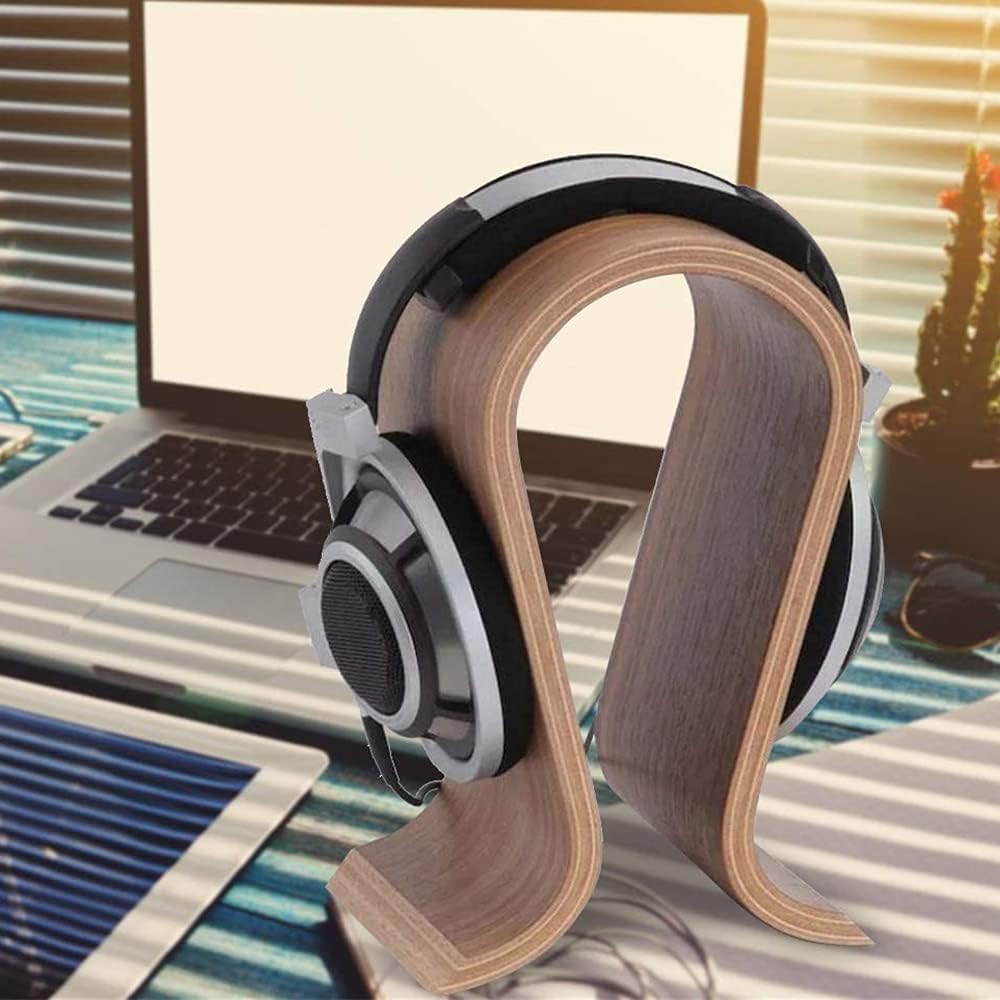 Suport pentru casti, ComResi, Lemn, Maro - eMAG.ro