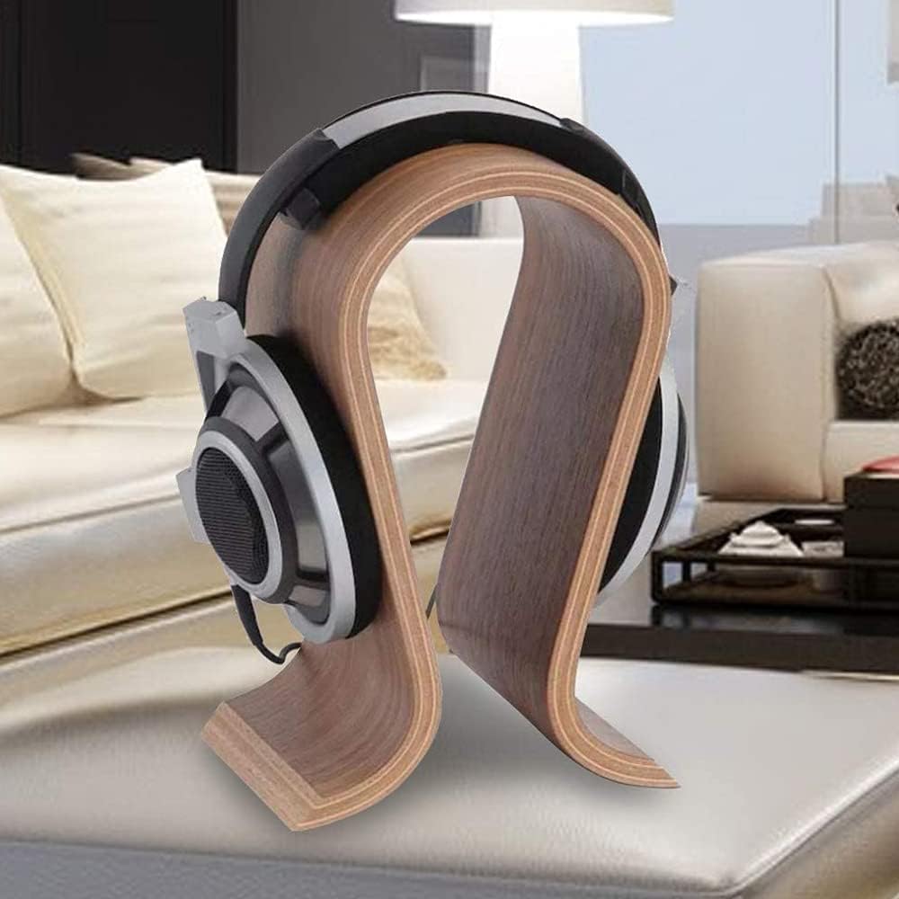 Suport pentru casti, ComResi, Lemn, Maro - eMAG.ro
