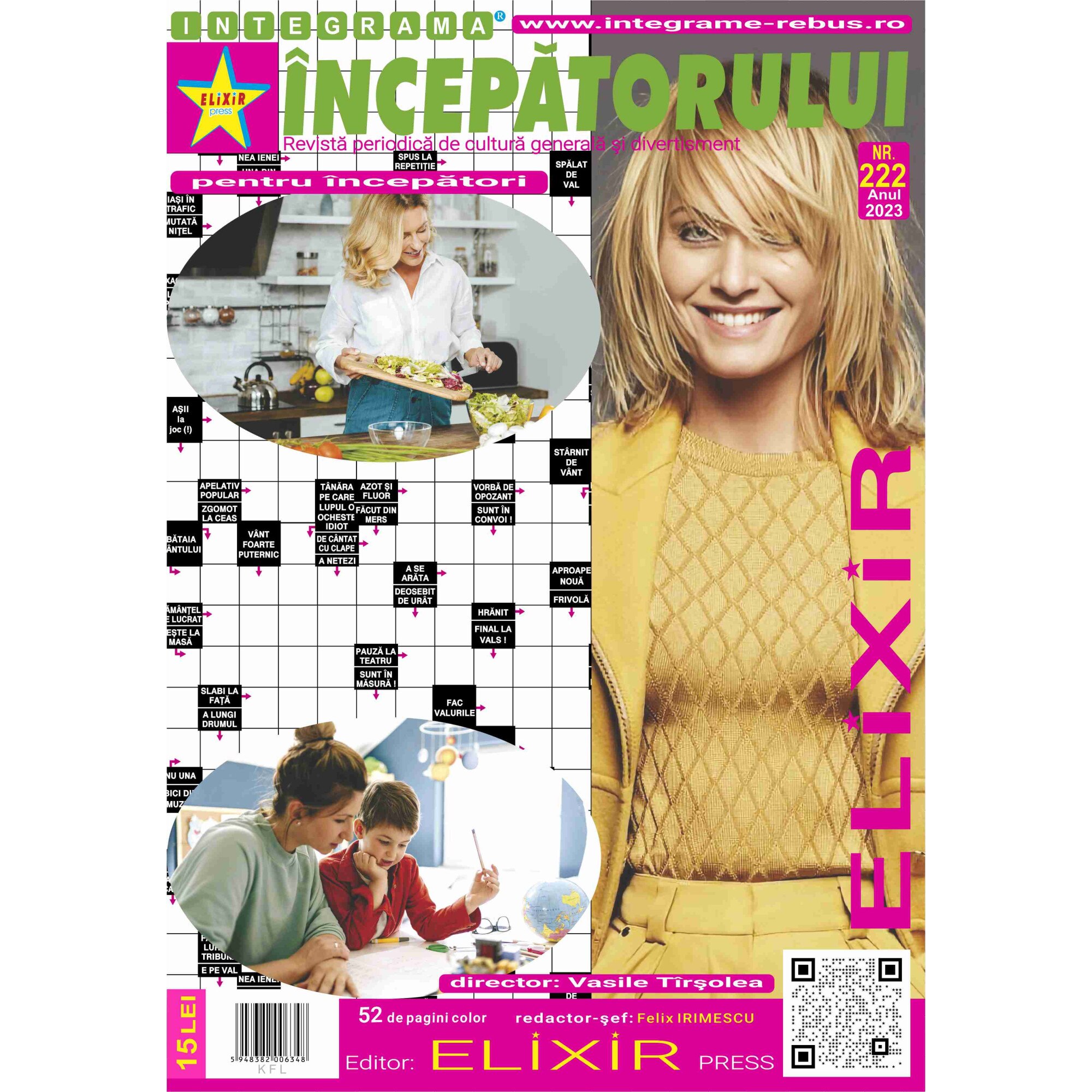 Integrama incepatorului nr 222, 52 pagini, Elixir Press - eMAG.ro