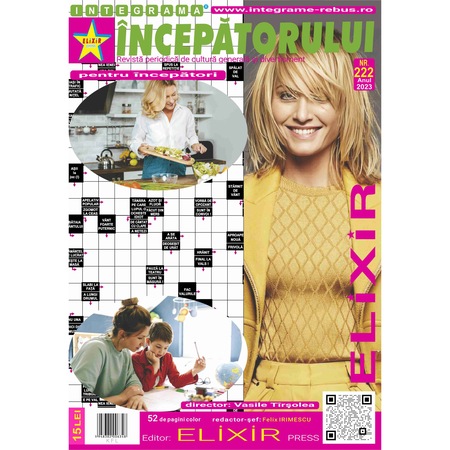 Integrama incepatorului nr 222, 52 pagini, Elixir Press - eMAG.ro