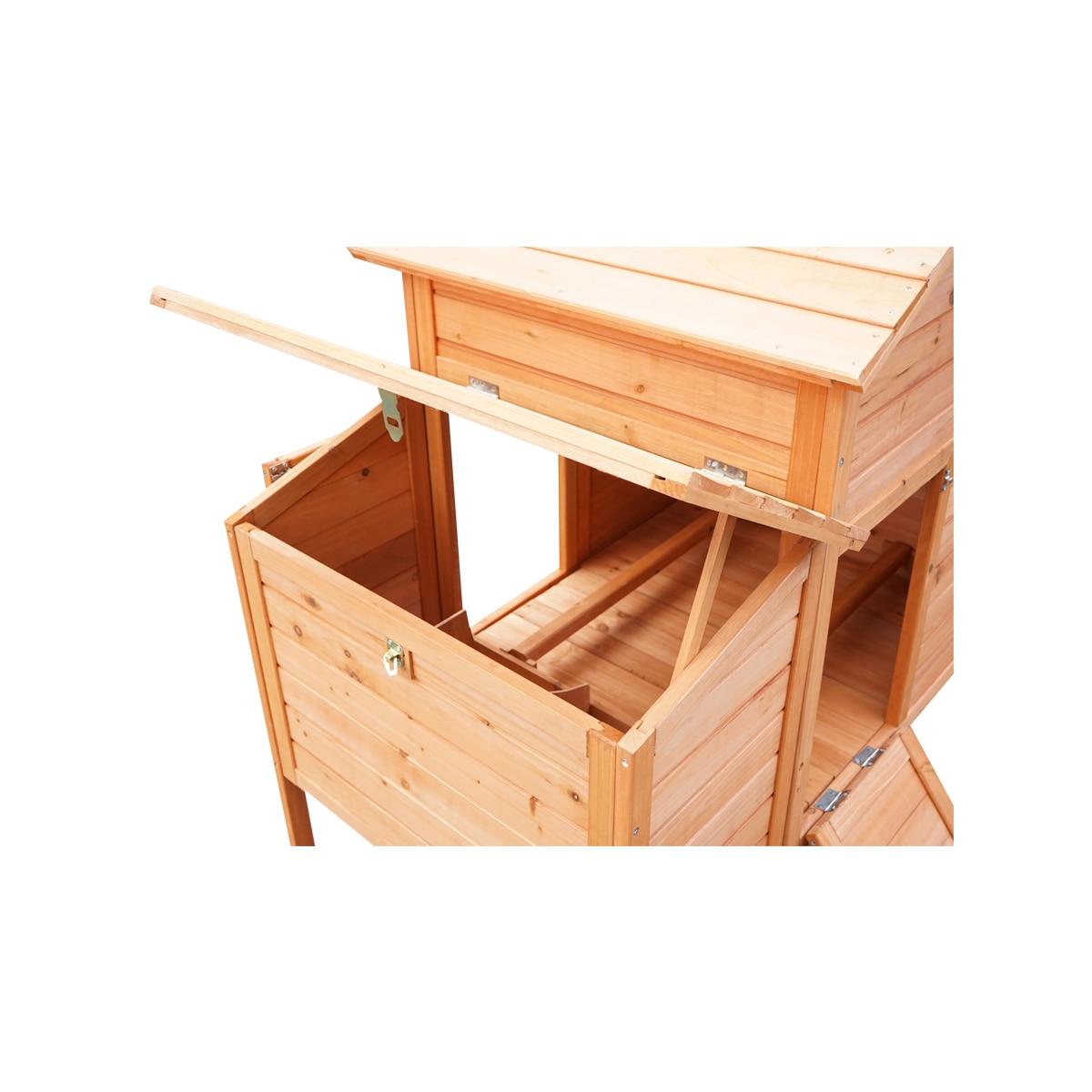 Cotet pentru pasari, gaini din lemn 1130x760x1230mm - eMAG.ro