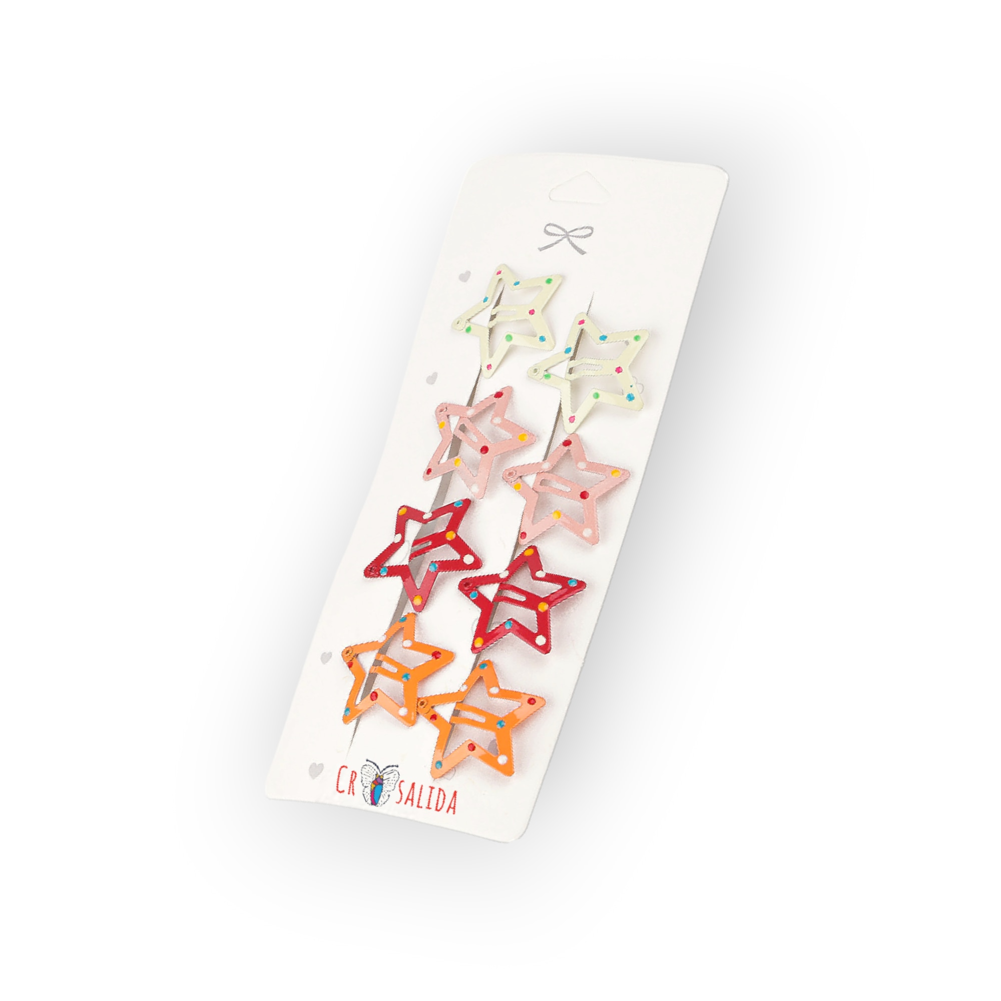 Set 8 agrafe pentru par, dimensiune 32 mm, Stelute colorate 1 - eMAG.ro