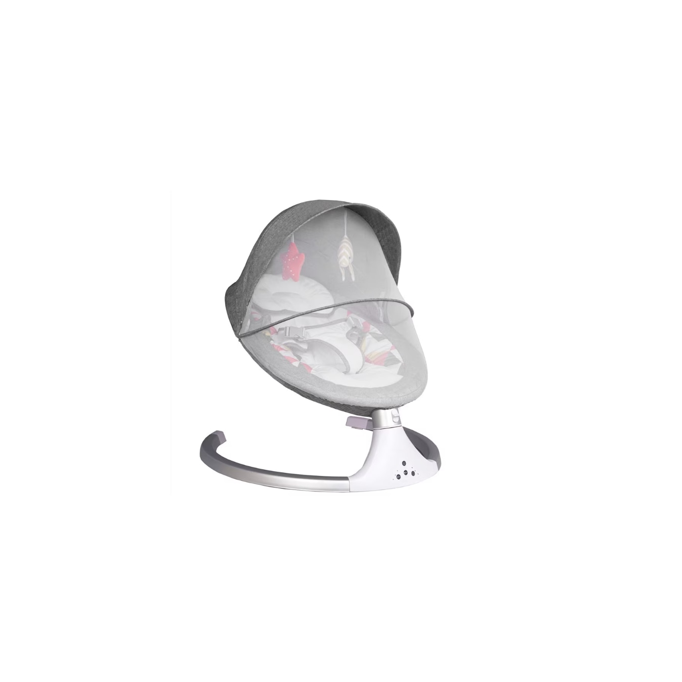 Balansoar electric multifunctional pentru bebelusi cu acoperis ...