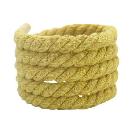 Sireturi funie rasucita - rope laces 160 cm galben - eMAG.ro