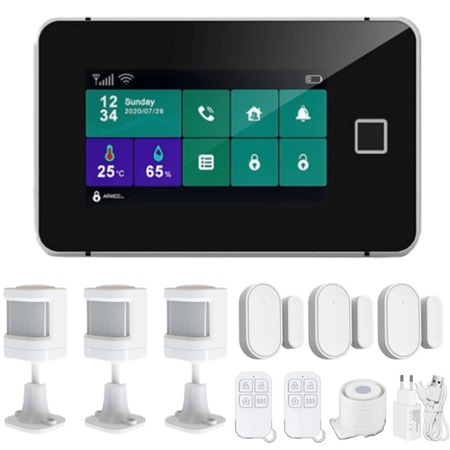 Sistem de alarma wireless IARMAC cu Amprenta, Wifi GSM, compatibil cu ...