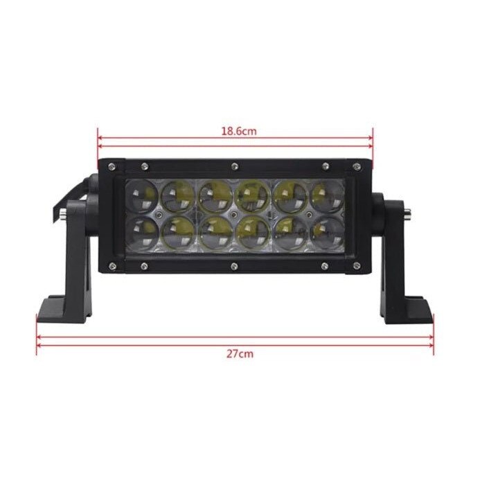 Bara LED auto, 36W, 12V-24V, 2520 lumeni, 18,5 cm - eMAG.ro