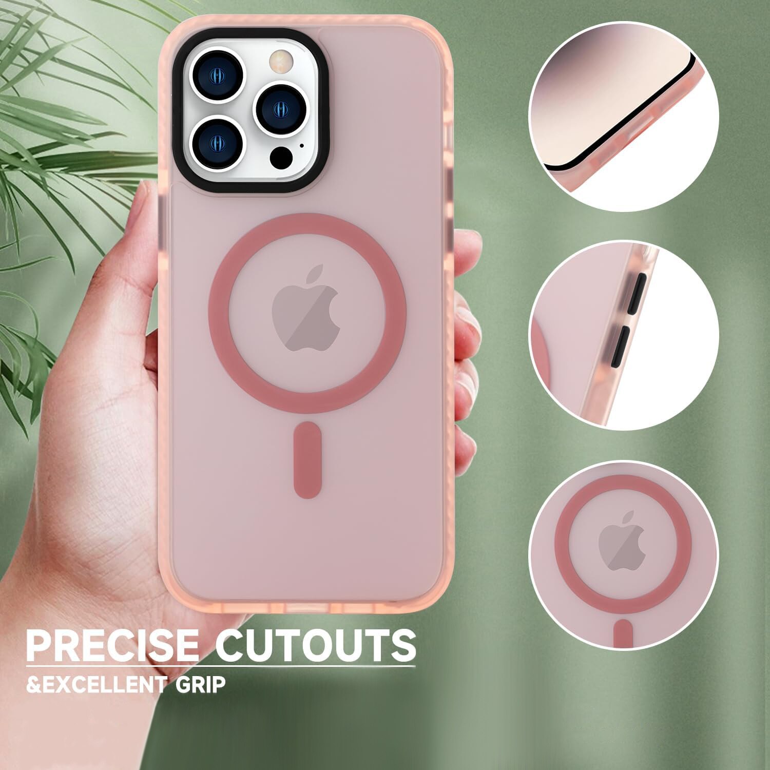 Husa pentru iPhone 15 Pro Max ZAFIT®, cu incarcare Magsafe, Silicon ...