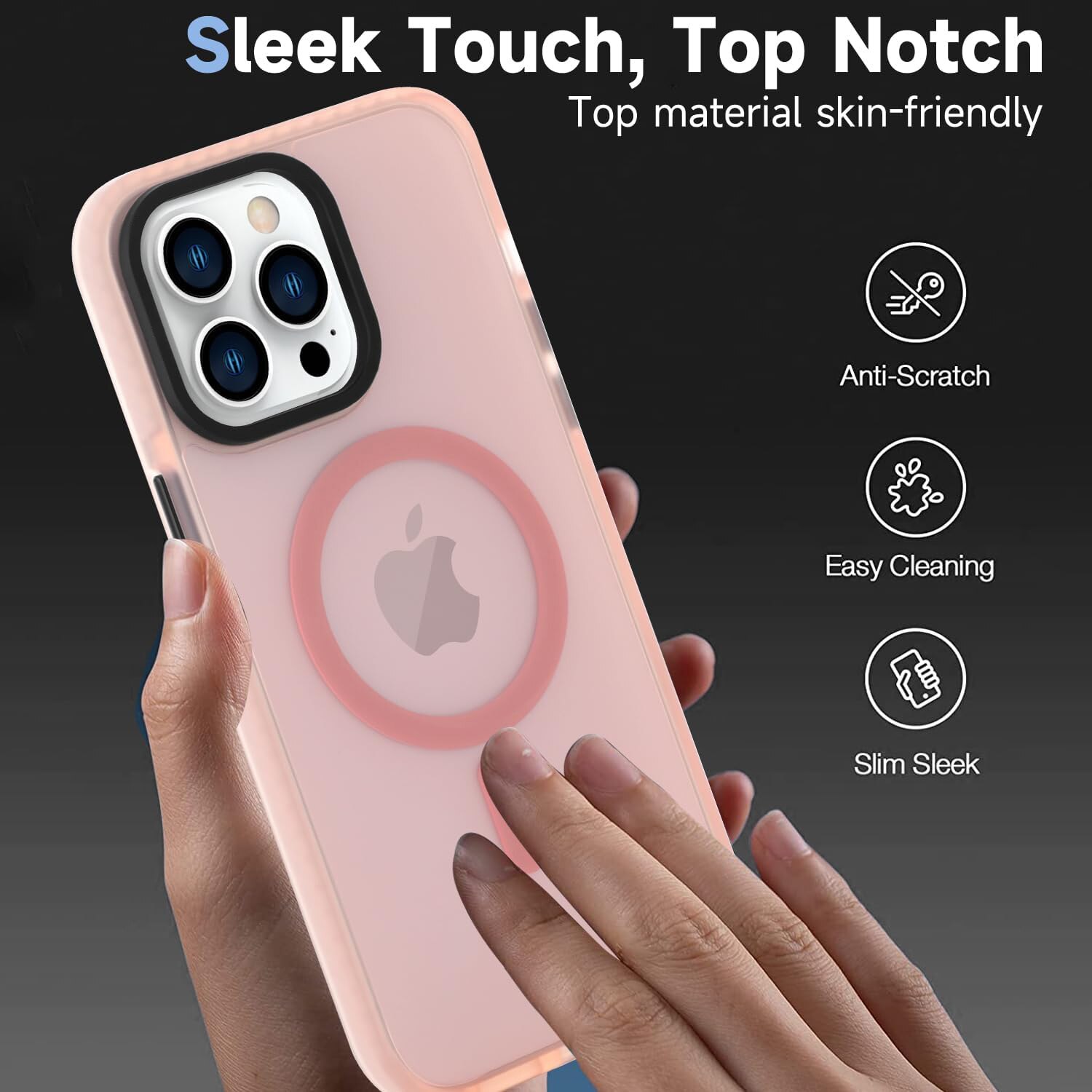 Husa pentru iPhone 15 Pro Max ZAFIT®, cu incarcare Magsafe, Silicon ...