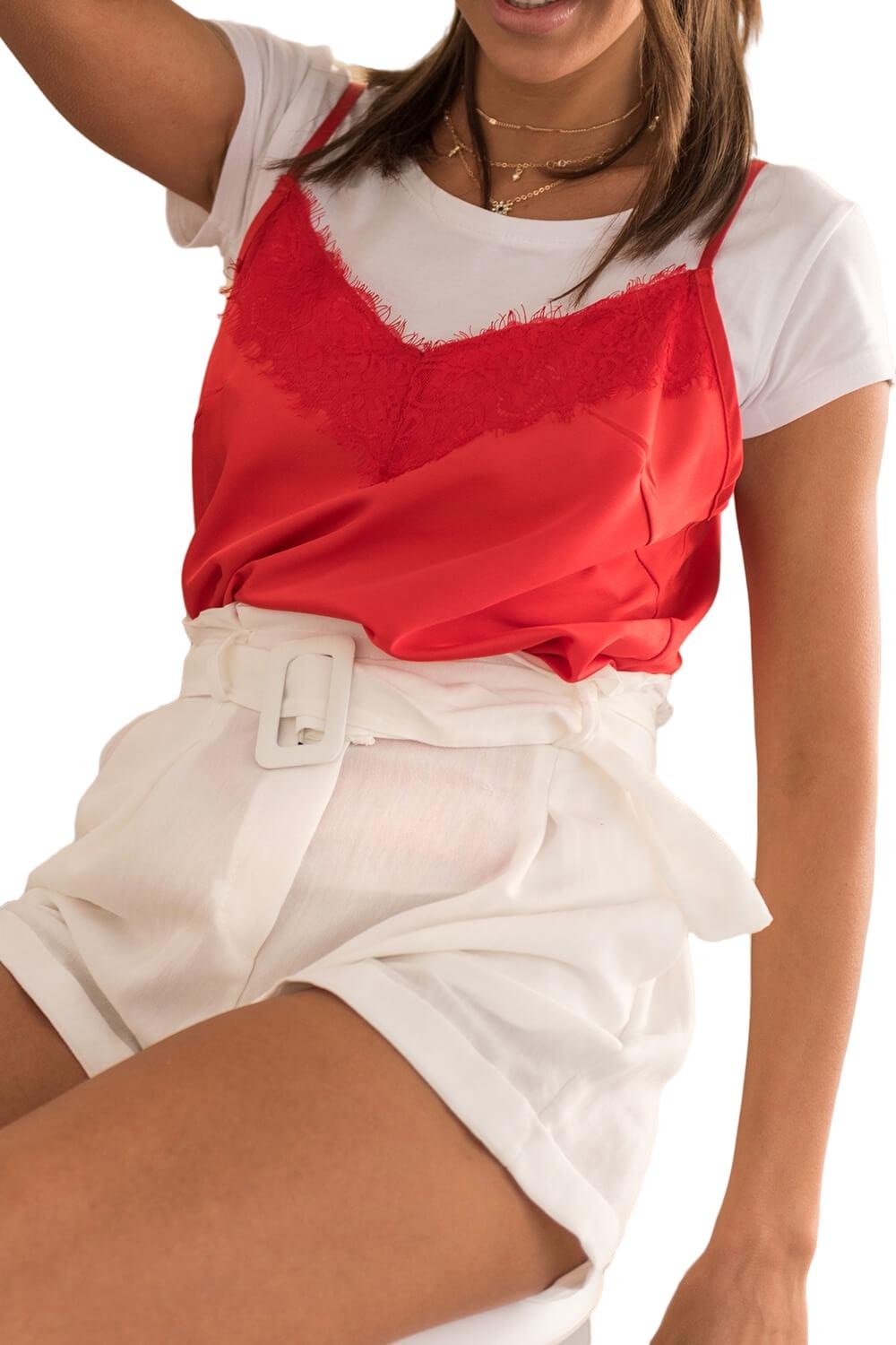 Top dama, Luigi, Satin, Rosu, Universal - eMAG.ro