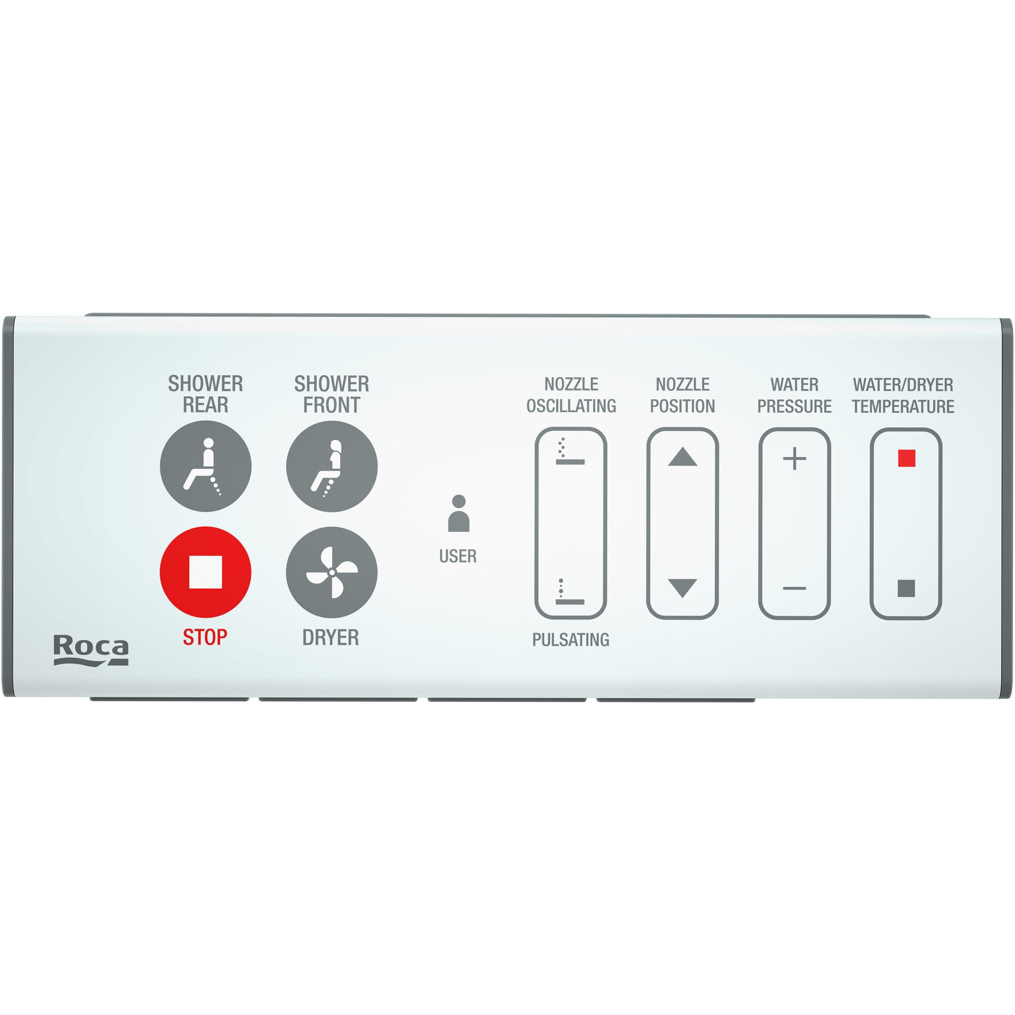 Capac de WC cu functie de bideu Roca Multiclean Premium Soft ...