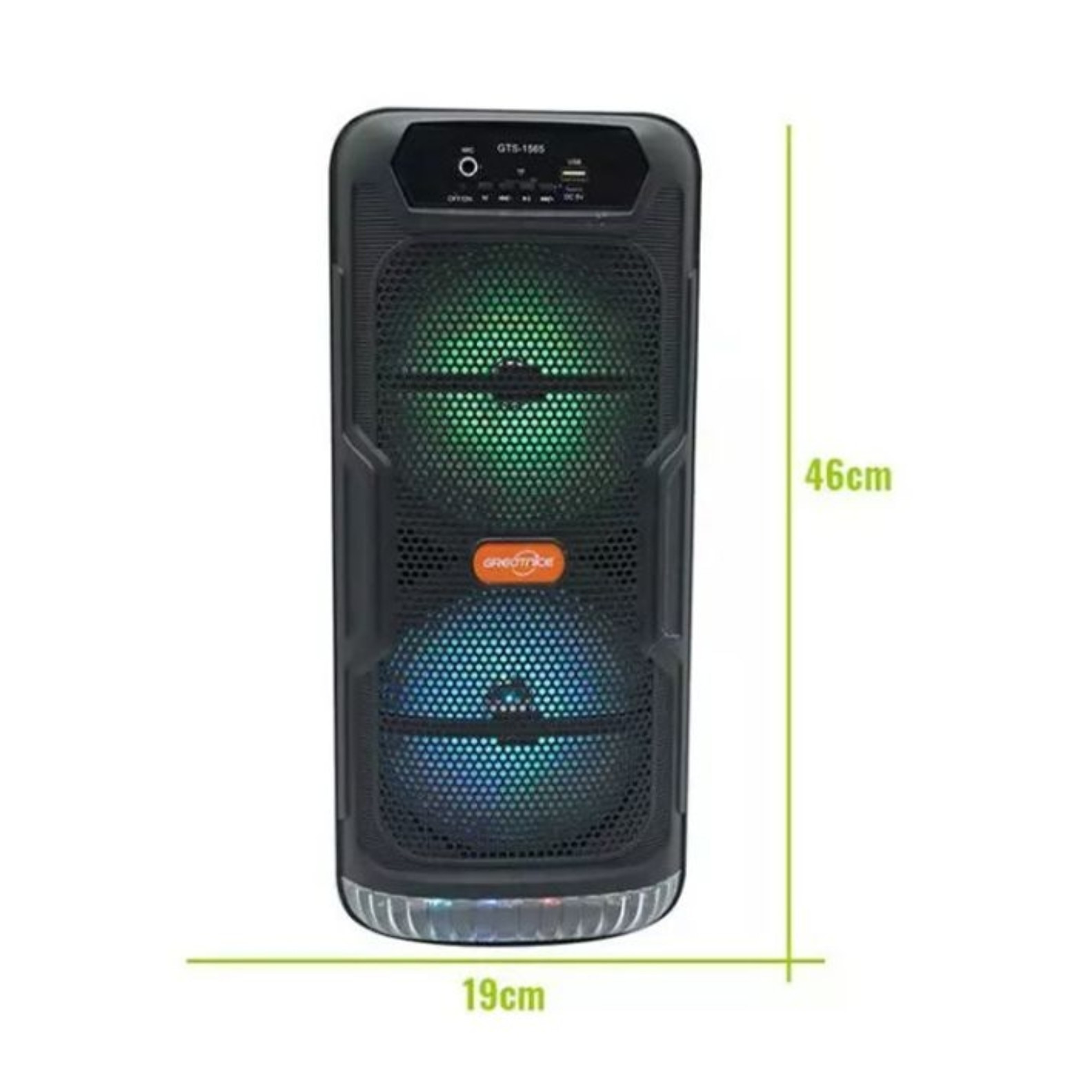 Boxa portabila Bluetooth, Tecway, Super Bass GTS1565, Negru - eMAG.ro