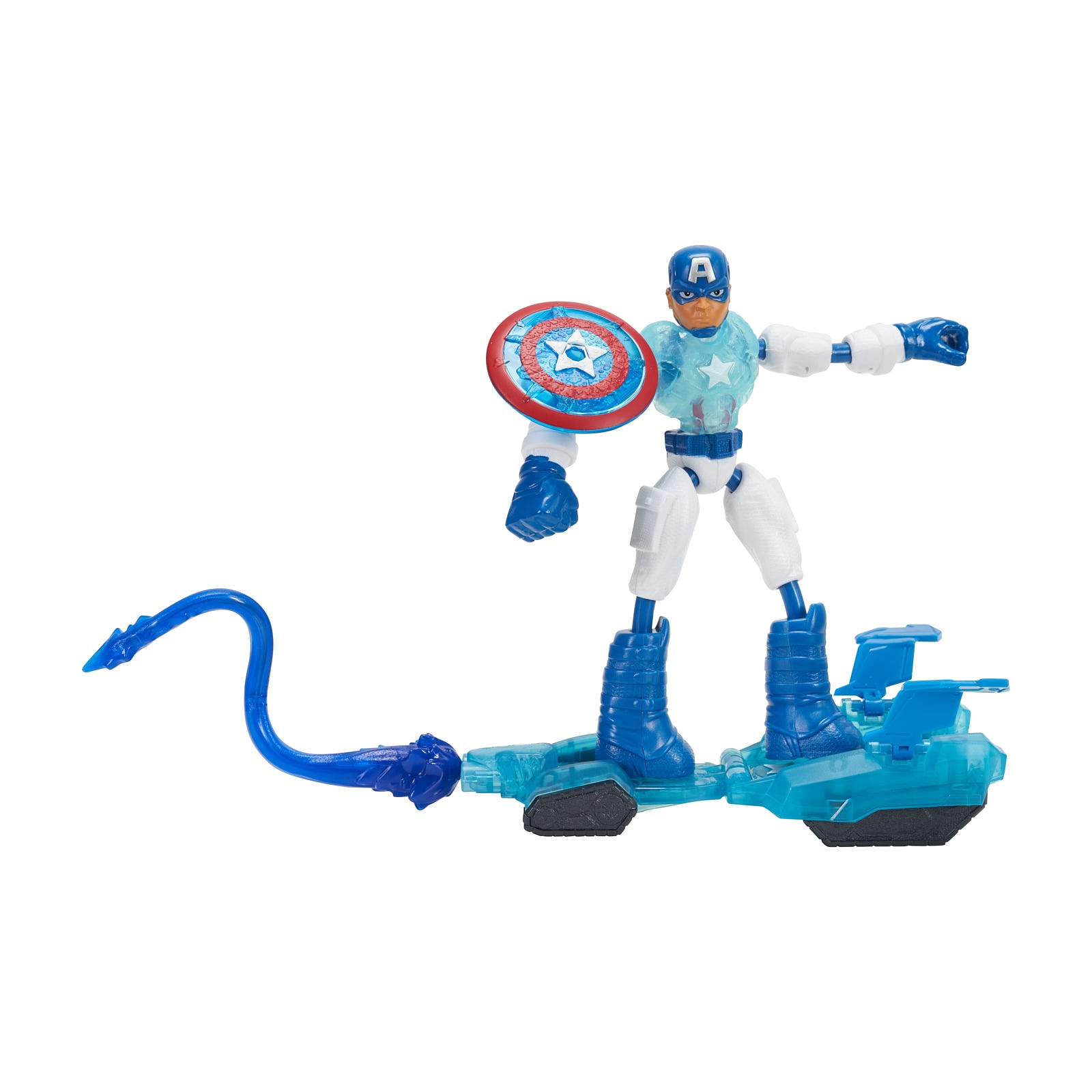 Figurina Bend and Flex Marvel Avengers 2 in 1 - Captain America, 15 cm ...