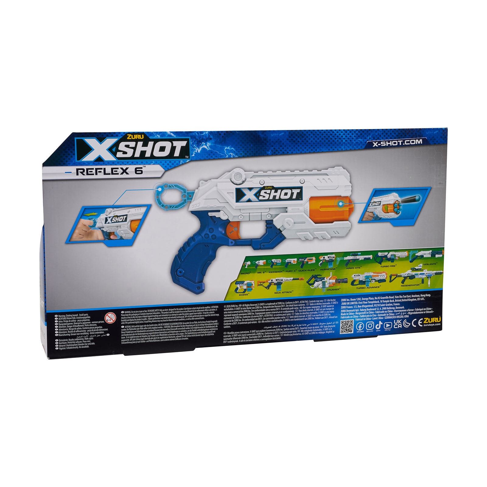 Blaster X-Shot - Excel Reflex 6, 16 proiectile - eMAG.ro