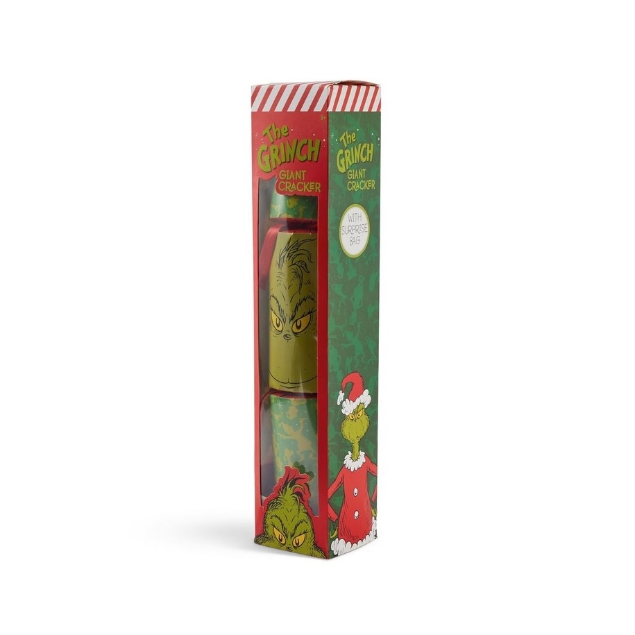 Pachet creativ de Craciun pentru copii Giant Cracker The Grinch, 55 cm ...