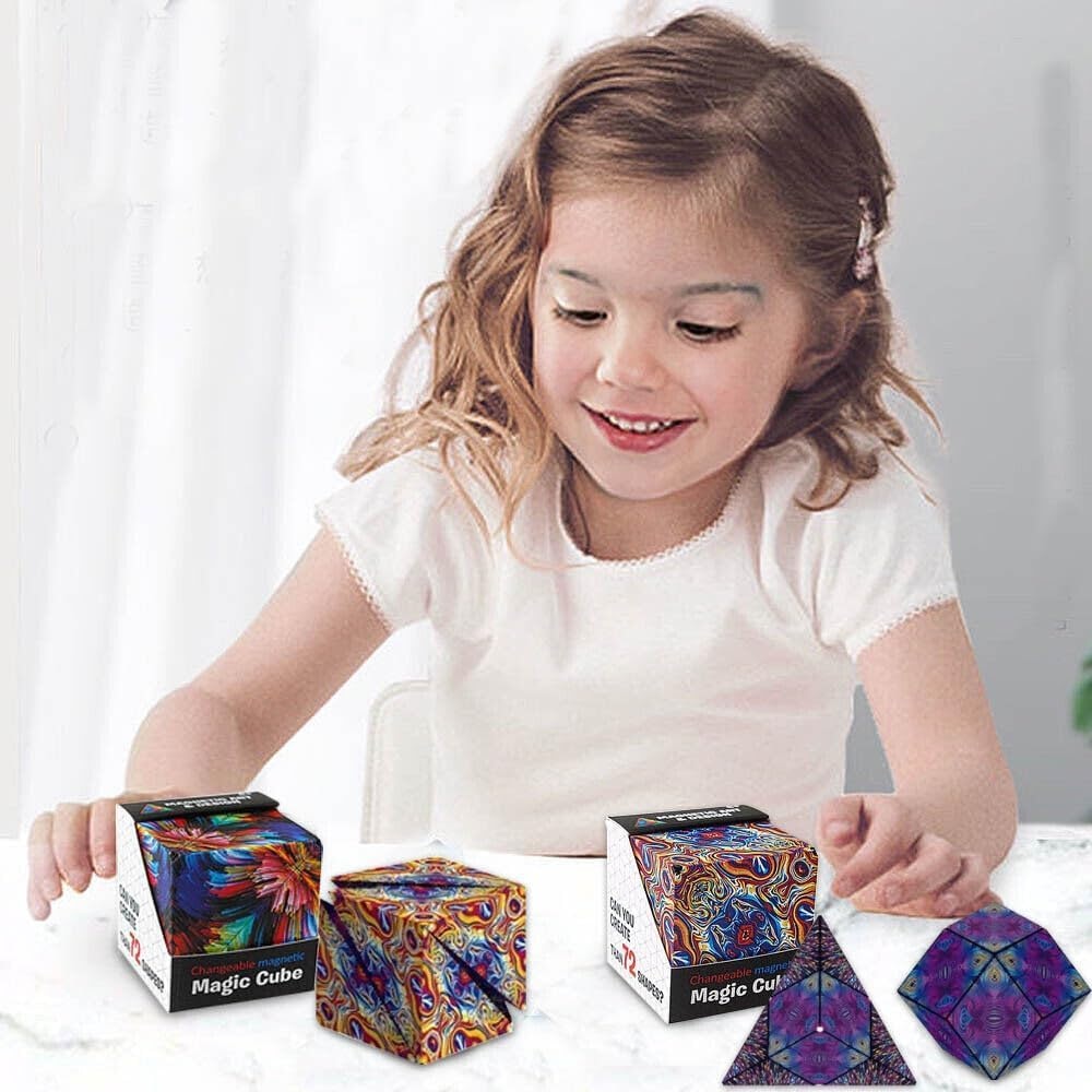 Magic Cube interaktív játék, 3D puzzle, 72 forma, 6,3x6,3x6,3 cm ...