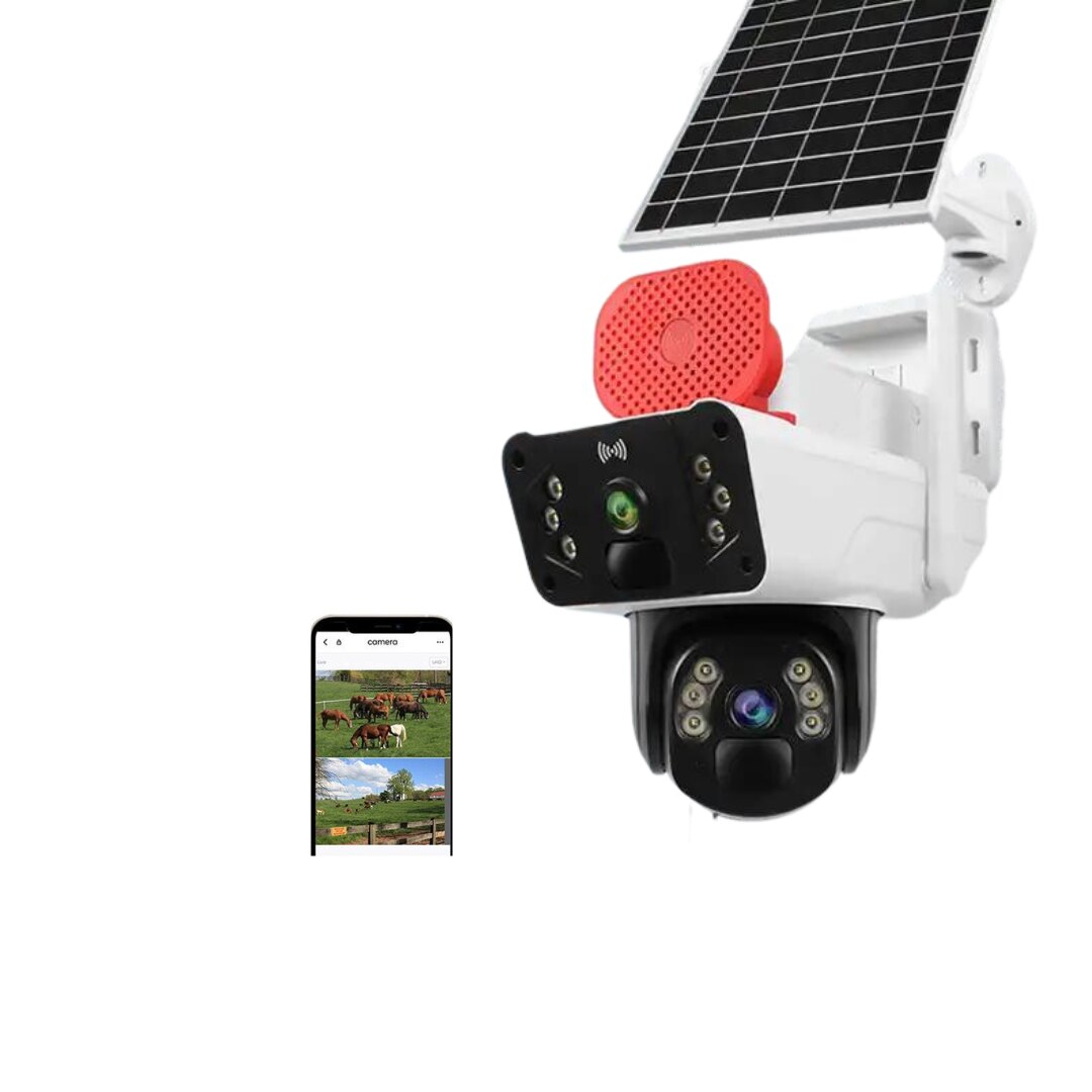 Camera Supraveghere 4G 3K Ultra HD, Dual Camera 6MP, Dual PIR ...