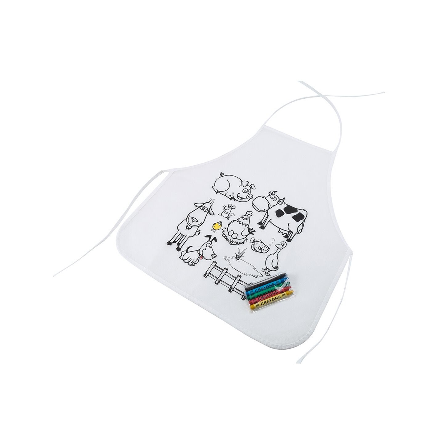 Sort bucatarie de colorat pentru copii, cu 4 creioane incluse, 43x43 cm ...