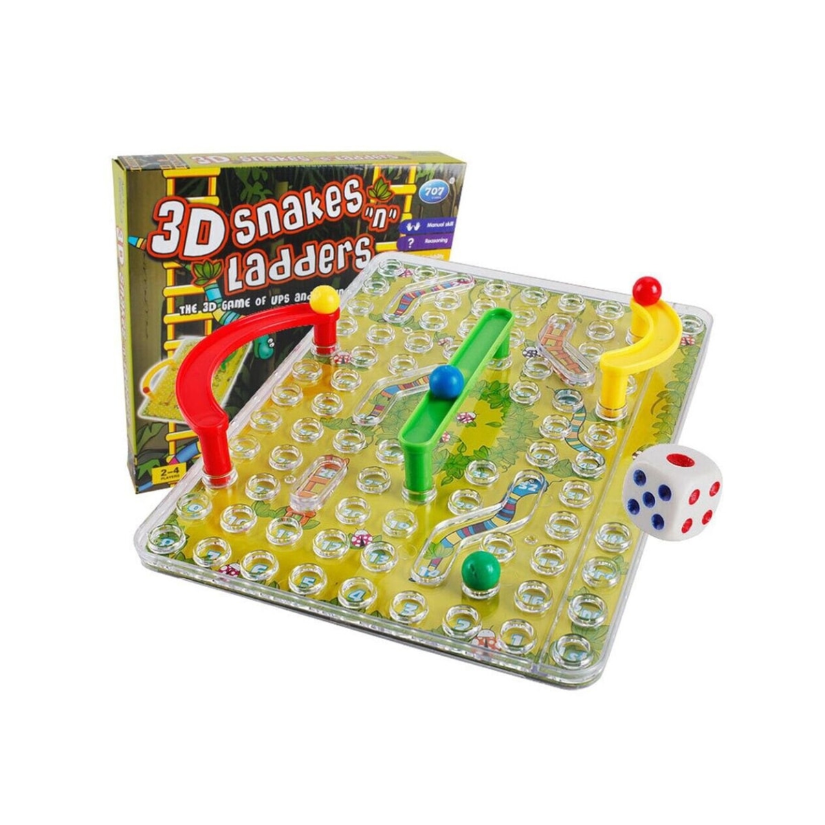 Joc de societate, Jucarii Kingso, Serpi si scari, Multicolor, 3+ - eMAG.ro