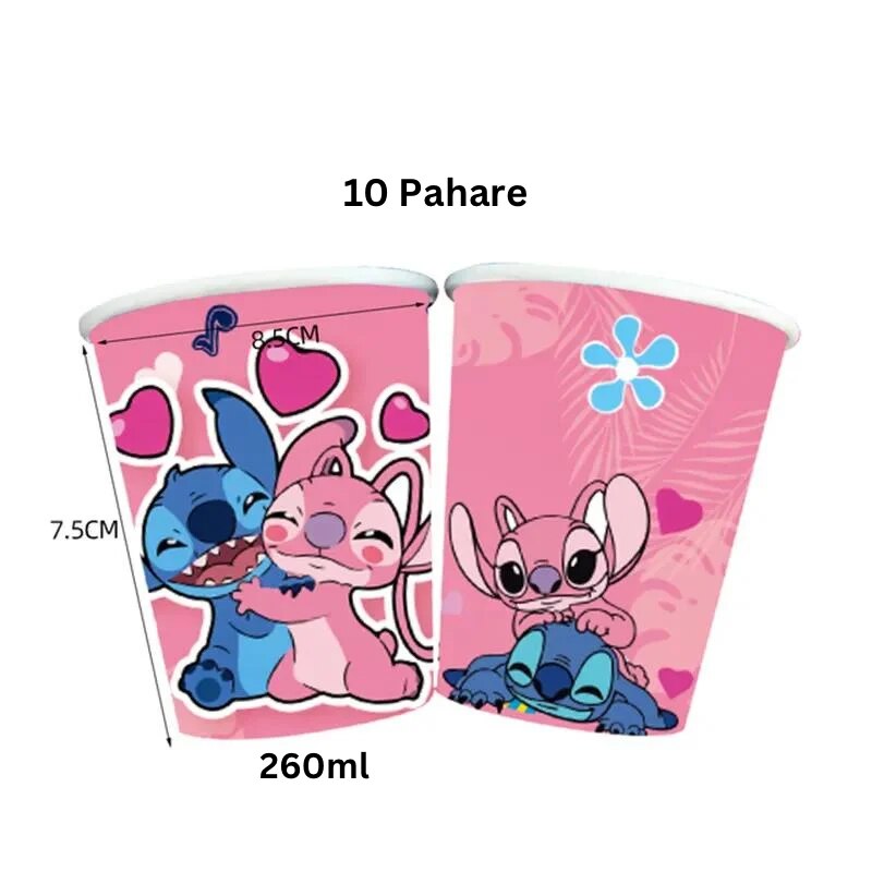 Set vesela pentru 10 copii, Lilo si Stitch, Petrecere Aniversara ...