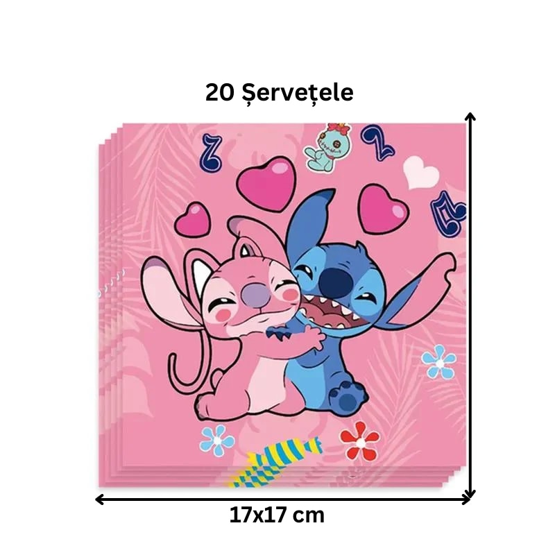 Set vesela pentru 10 copii, Lilo si Stitch, Petrecere Aniversara ...